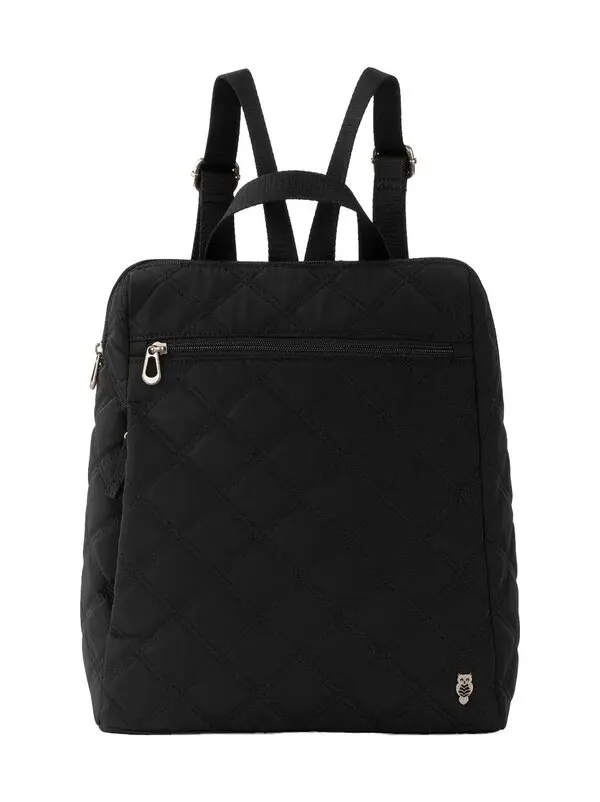 SAKROOTS Arlo Quilted Backpack - Black Diamond Quilted