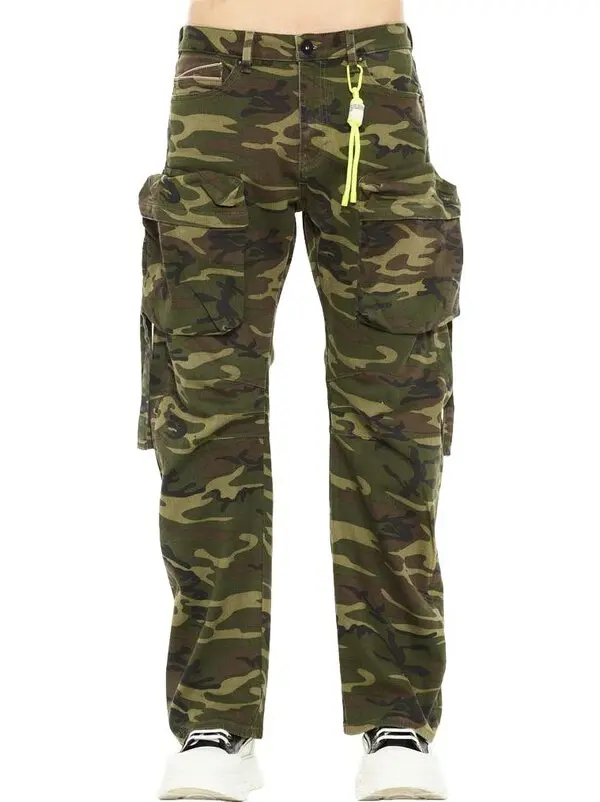 CULT OF INDIVIDUALITY 610 Cargo Straight-leg Jeans - Camo