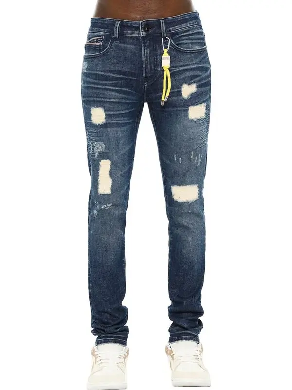CULT OF INDIVIDUALITY Punk 601 Ripped Super Skinny Jeans - Viker