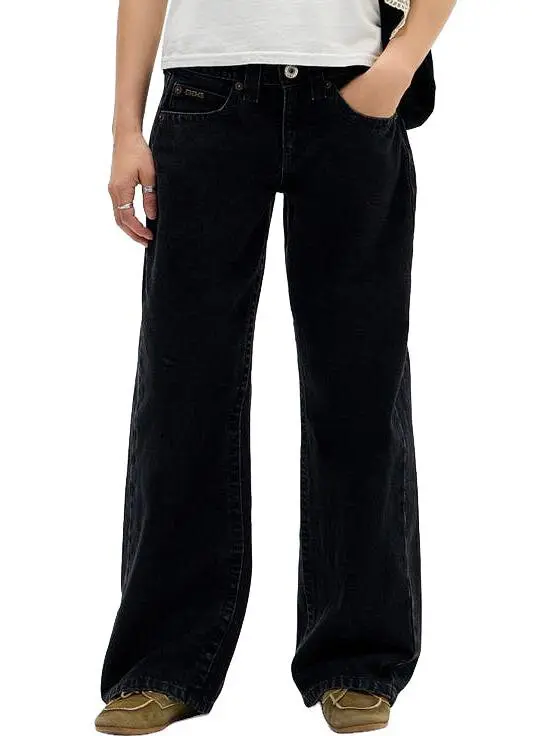 BDG URBAN OUTFITTERS Kayla Aruba Wide Leg Jeans - Black