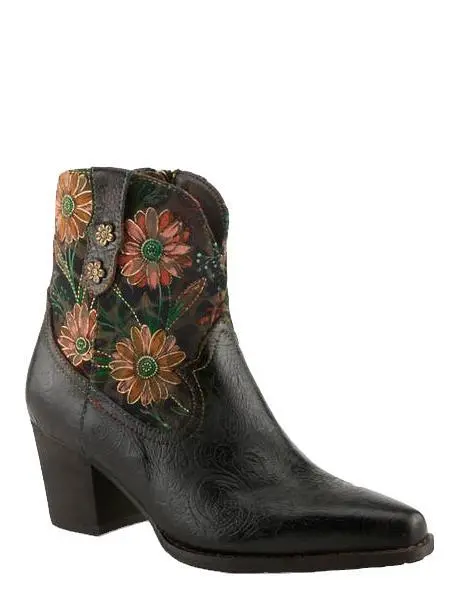 SPRING STEP SHOES Brydie Western Boots - Black Multi