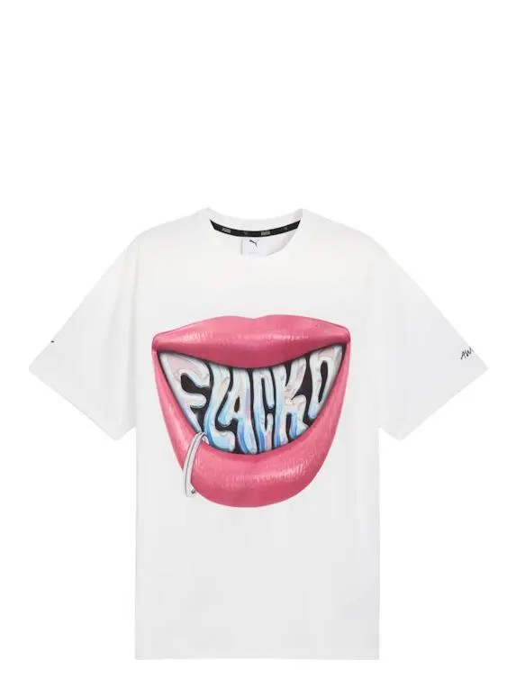 PUMA X A$ap Rocky Flacko Smile Tee Shirt - White