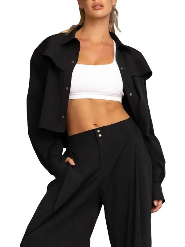 Heroine Sport Daja Crop Performance Jacket - Black