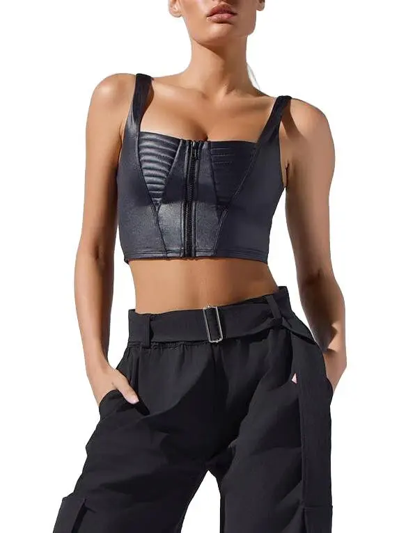 Heroine Sport Celine Crop Camisole - Black