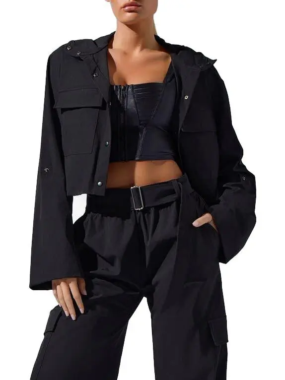 Heroine Sport Ava Crop Performance Jacket - Black