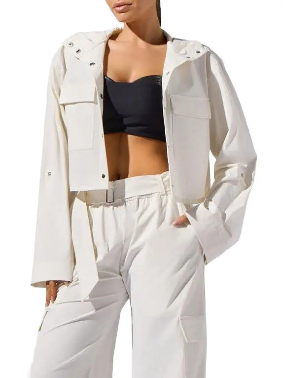 Heroine Sport Ava Crop Performance Jacket - White