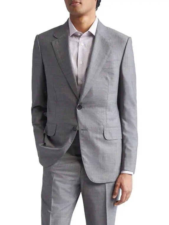 Zegna Plaid Centoventimila Wool Suit - Grey/light Brown