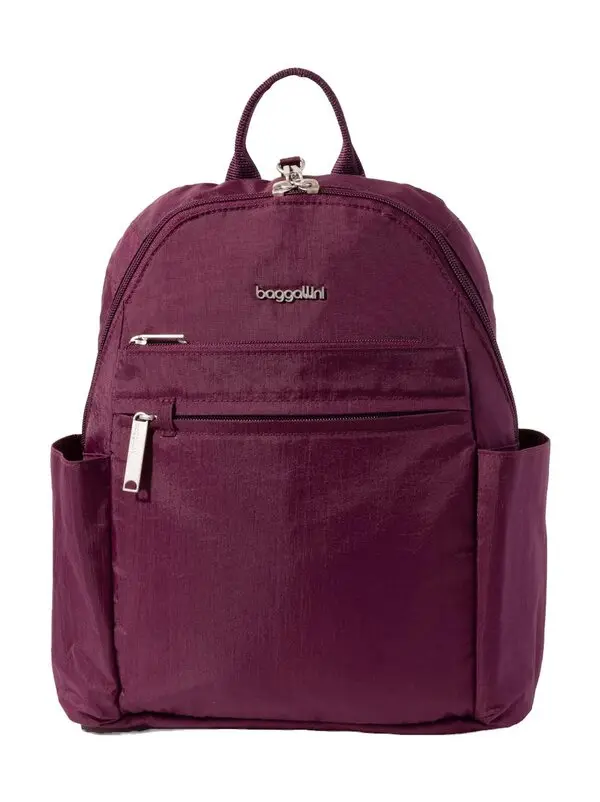 BAGGALLINI Securtex Anti-theft Vacation Backpack - Mulberry