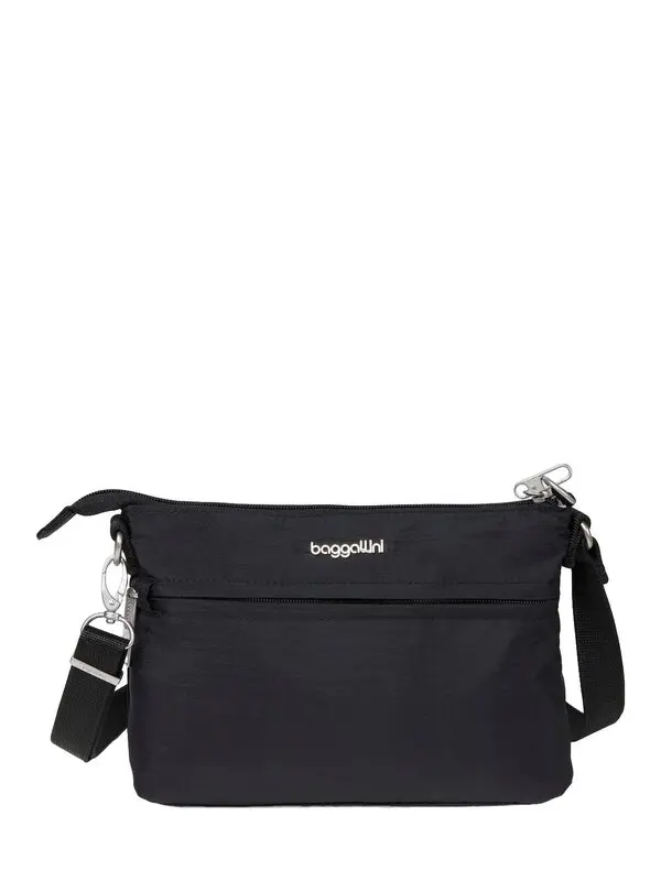 BAGGALLINI Securtex Anti-theft Memento Crossbody Bag - Black
