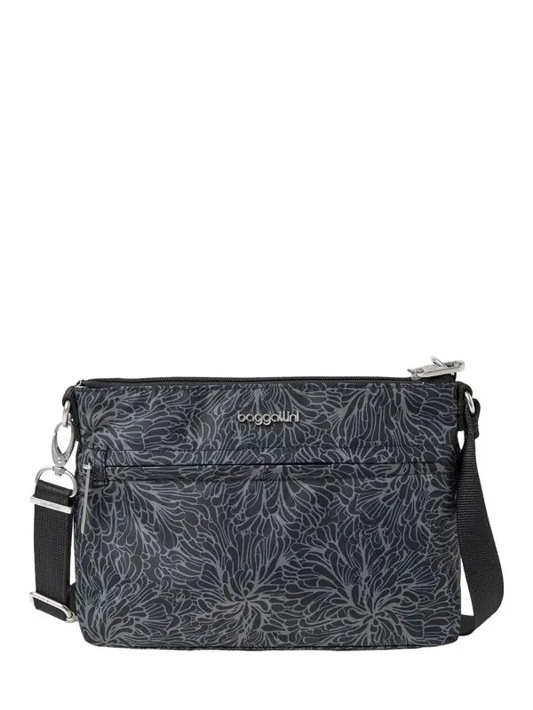 BAGGALLINI Securtex Anti-theft Memento Crossbody Bag - Midnight Blossom