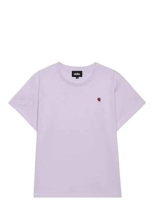 DALIX Lil Strawberry High Waisted Tee - Lavender