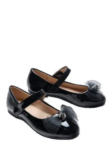 TULLEEN Lucille Bow Flats - Black