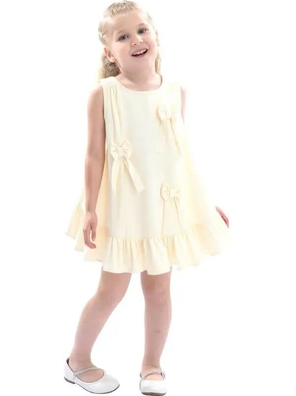 MIMI TUTU Bow Dress - Ivory