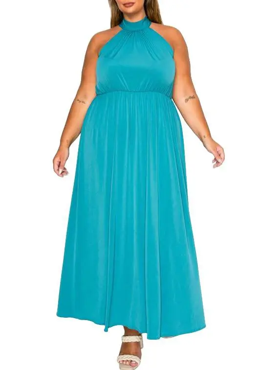 L I V D Cassia Maxi Dress - Teal