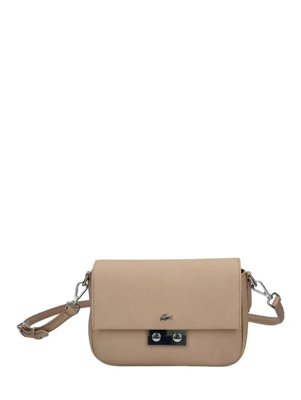 Lacoste Flap-lock Crossbody Bag - Neutrals