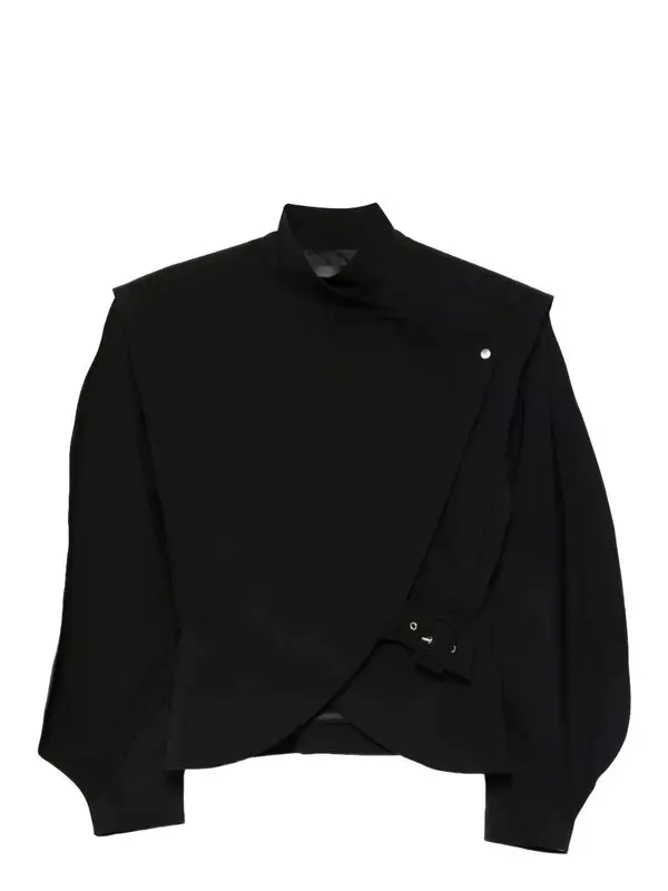 MUGLER Buckle-fastening High-neck Jacket - Black