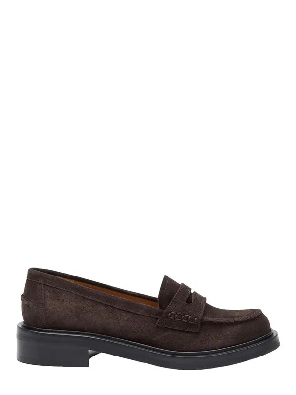 ATP ATELIER Albaredo Suede Loafers - Walnut
