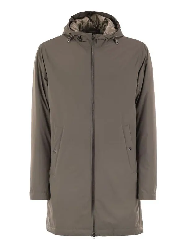Herno Long Nylon Jacket - Grey