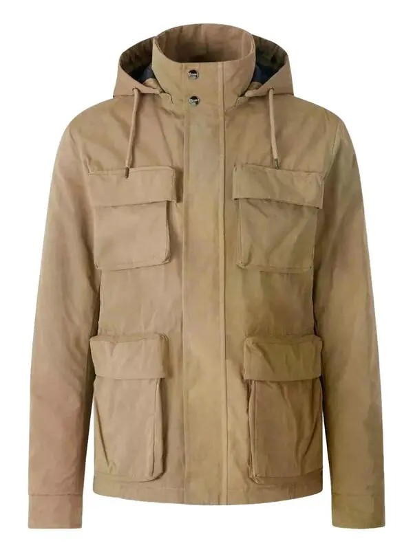 Herno Hooded Multi-pocket Jacket - Neutrals