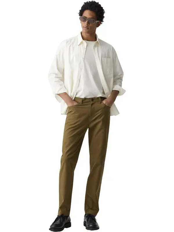 Theory Standard Fit 5-pocket Twill Stretch Pant - Duffle
