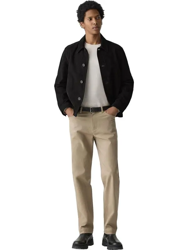 Theory Standard Fit 5-pocket Twill Stretch Pant - Feather