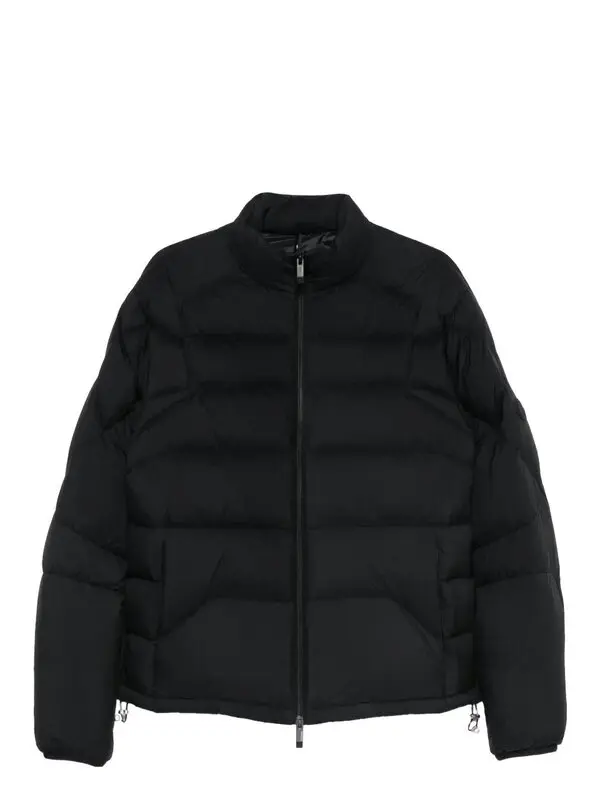 Moncler Quilted Zip-up Jacket - Black