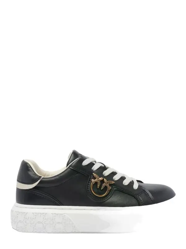 Pinko Yoko 06 Metallic-trim Platform Sneakers - Black