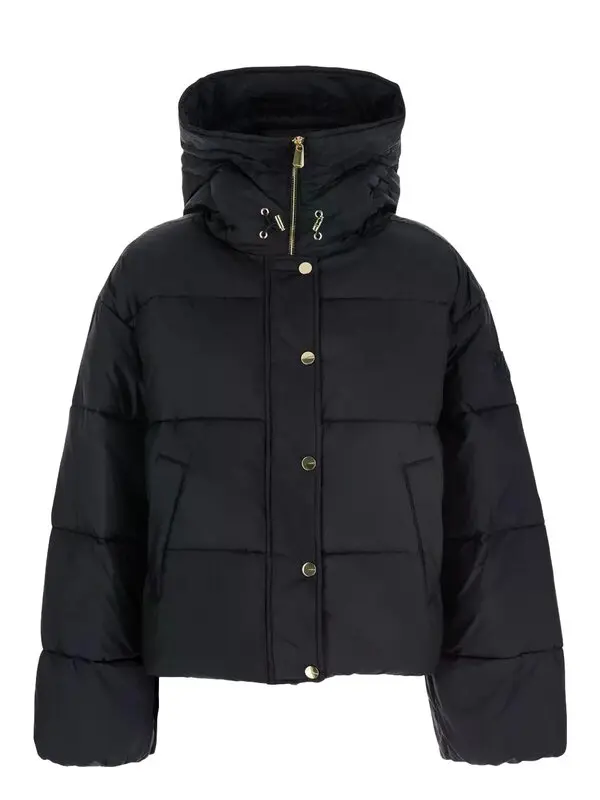 Pinko Hooded Puffer Jacket - Black