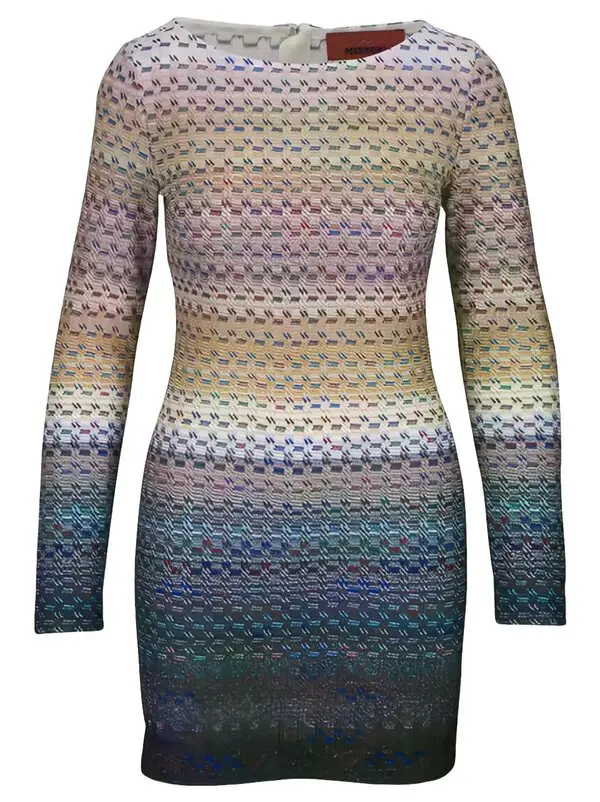 Missoni Ombre-pattern Mini Dress - Neutrals