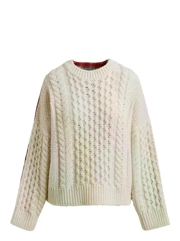 Essentiel Antwerp Cable-knit Crew Neck Sweater - Neutrals
