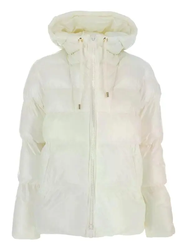 Pinko Hooded Puffer Jacket - White