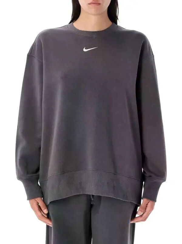 Nike Phoenix Swoosh Crew-neck Sweatshirt - Grey