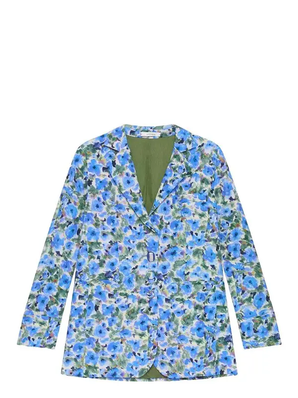 Malìparmi Floral-print Blazer - Blue