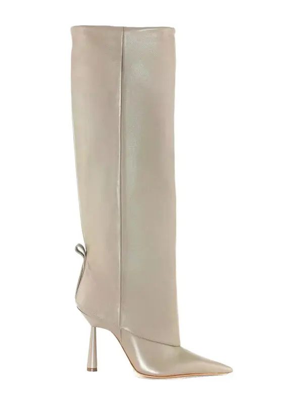 GIABORGHINI 110mm Ros31 Knee-high Boots - Neutrals