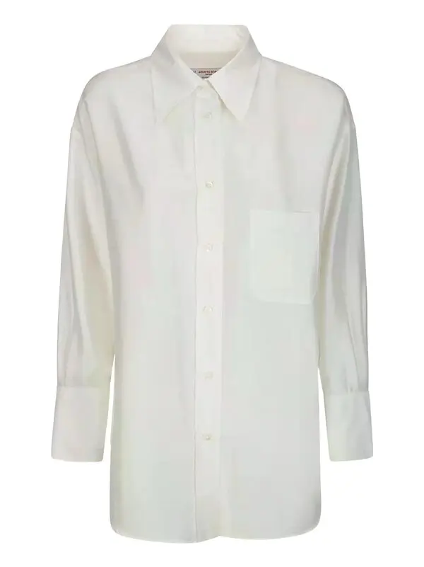 Alberto Biani Patch-pocket Buttoned-up Shirt - White