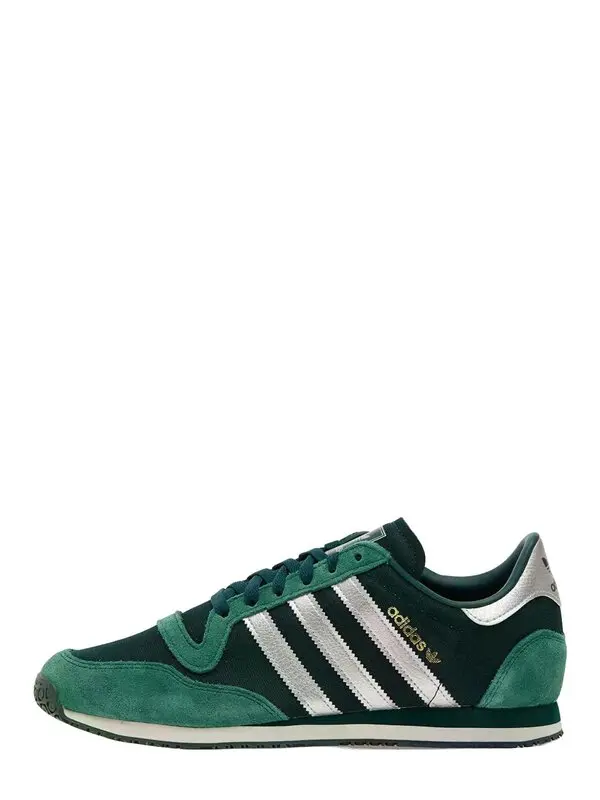 Adidas Galaxy Og Three-stripe Suede Sneakers - Green