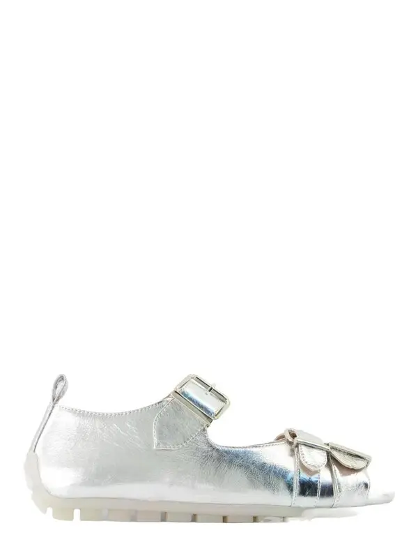 Simone Rocha Buckle-detail Ballerina Flats - Grey