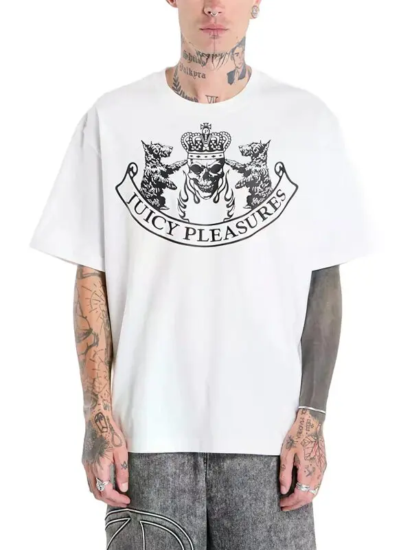PLEASURES Skull Crest T-shirt - White