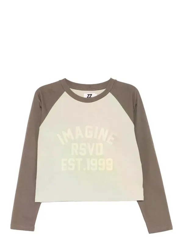 Izzue Slogan-print Cotton T-shirt - Neutrals