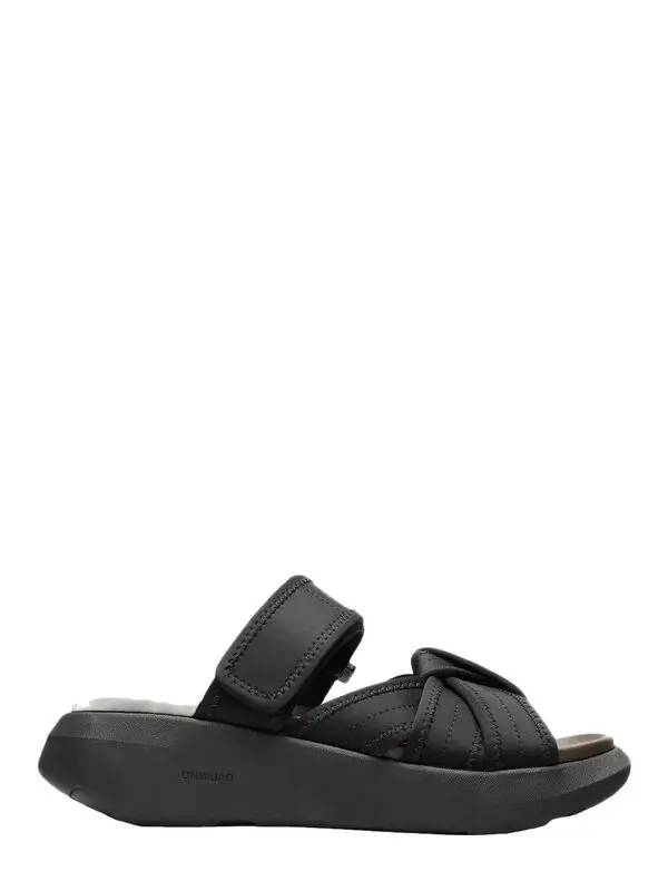 ONWUAD Crossover Strap Platform Sandals - Black