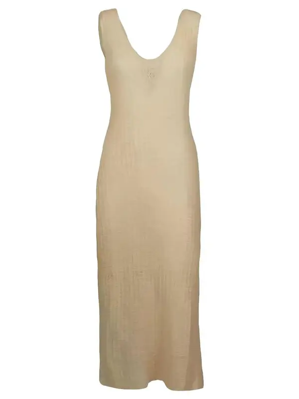 AKEP Textured Knit Dress - Neutrals