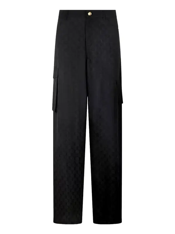 Roberto Cavalli Monogram Trousers - Black