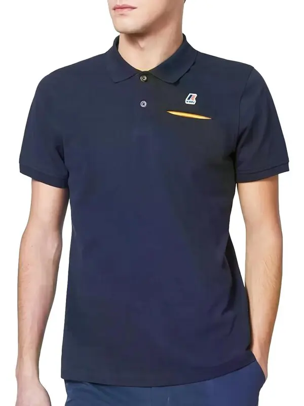 K-WAY Briac Pocket Logo Polo Shirt - Blue