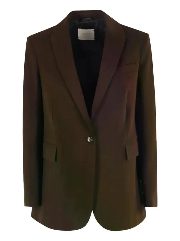 CIRCOLO 1901 Button Blazer - Brown