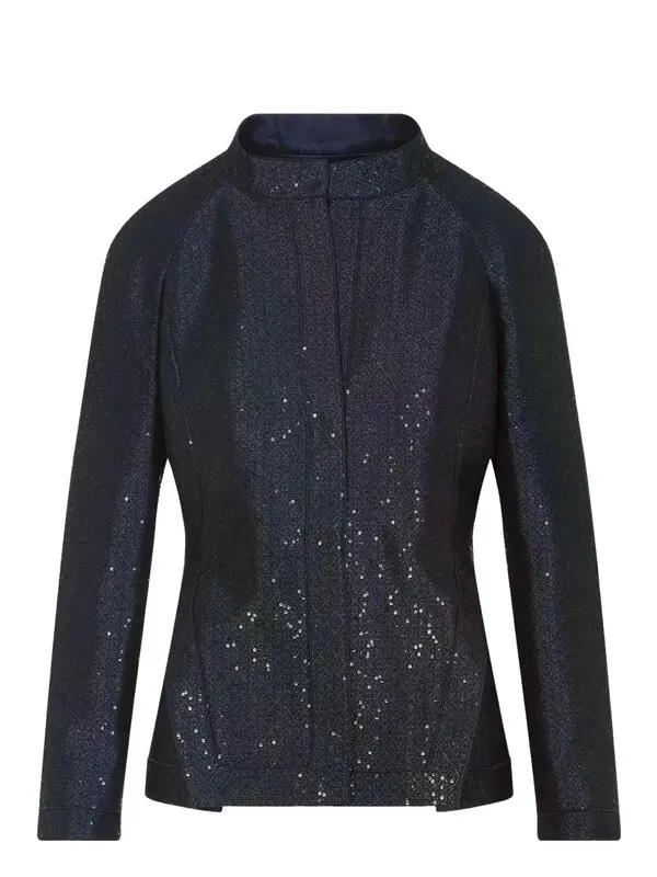 Giorgio Armani Sequin-embellished Jacket - Blue