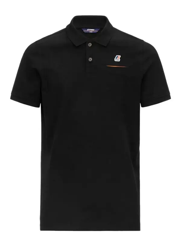 K-WAY Briac Pocket-detail Polo Shirt - Black