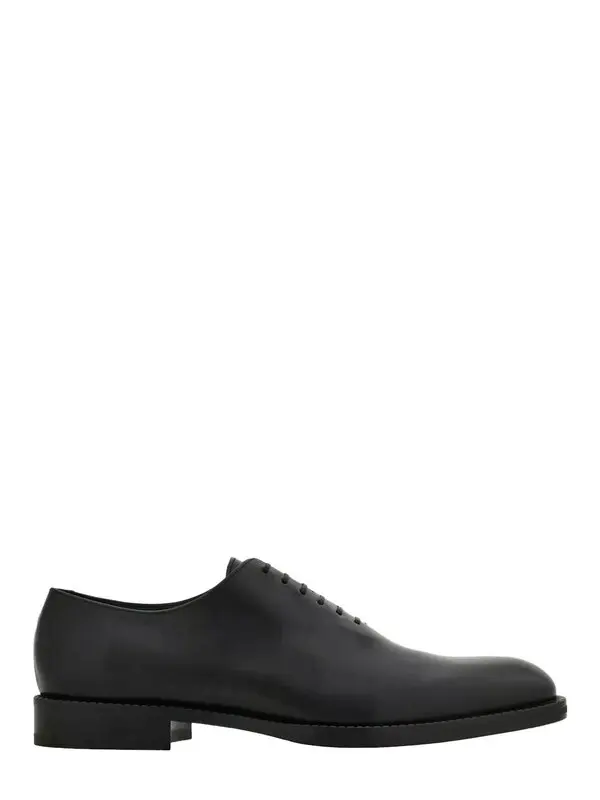 FERRAGAMO Leather Oxford Shoes - Black