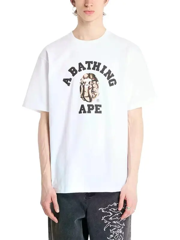 A BATHING APE Logo T-shirt - White