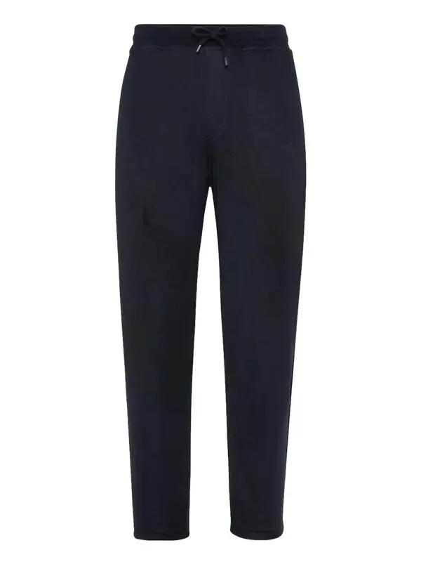 Brunello Cucinelli Drawstring-cuffed Track Pants - Blue