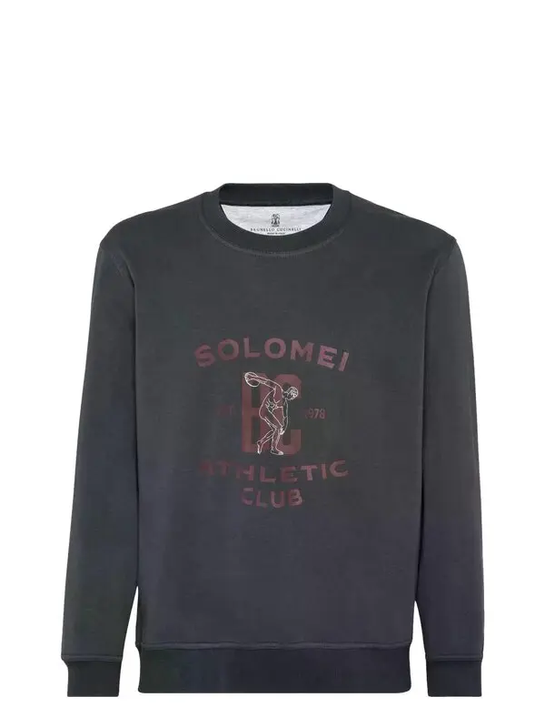 Brunello Cucinelli Graphic Print Sweatshirt - Grey
